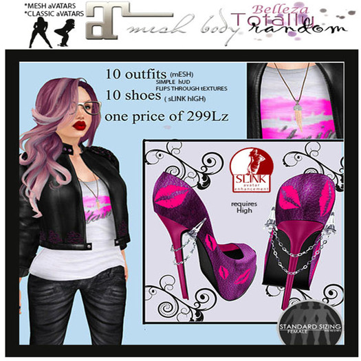 Second Life Marketplace - FREE SLINK HIGH HEEL SHOES AND WEARABLE DEMO ...