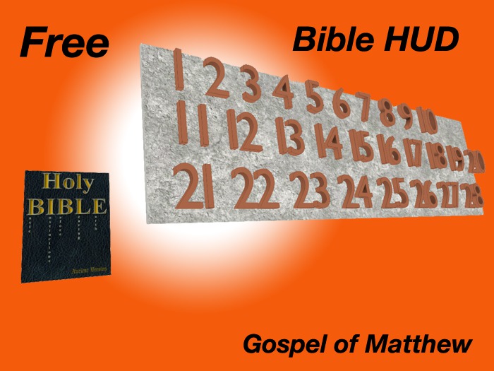 Second Life Marketplace - Free Bible 3D HUD Matthew