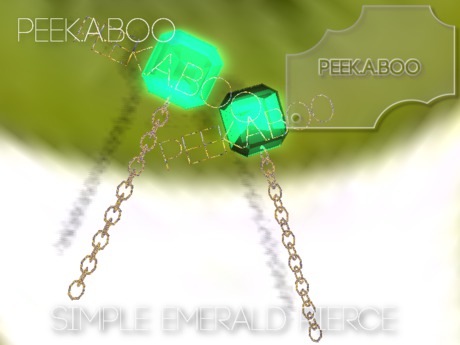 Second Life Marketplace - *p-a-b 5Simple Emerald Pierce demo
