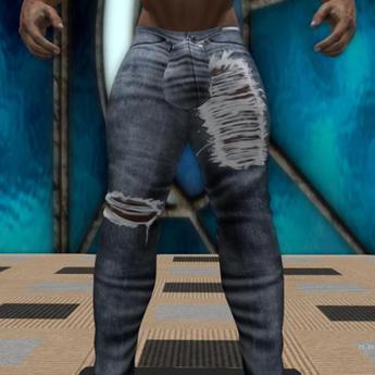 Second Life Marketplace - JTC Jeans Distressed LIGHT BLUE -[BOX] AESTHETIC