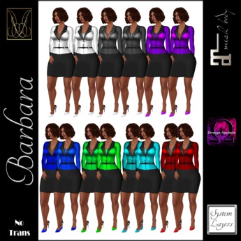 Second Life Marketplace - JCD Barbara Purple Suit w/Appliers (bagged)