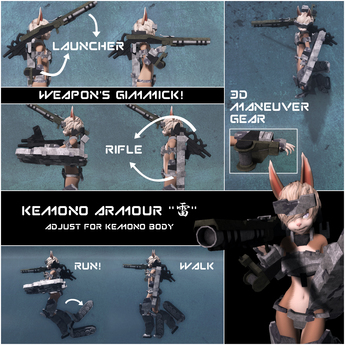 Second Life Marketplace - *K:K* Kemono Armour IKAZUCHI