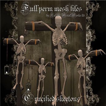 Second Life Marketplace - Crucified skeletons (Fort, Village, Castle ...