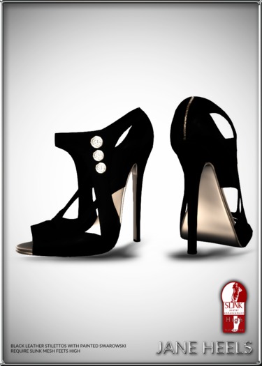 Second Life Marketplace - :: INSANE :: JANE HEELS SILVER
