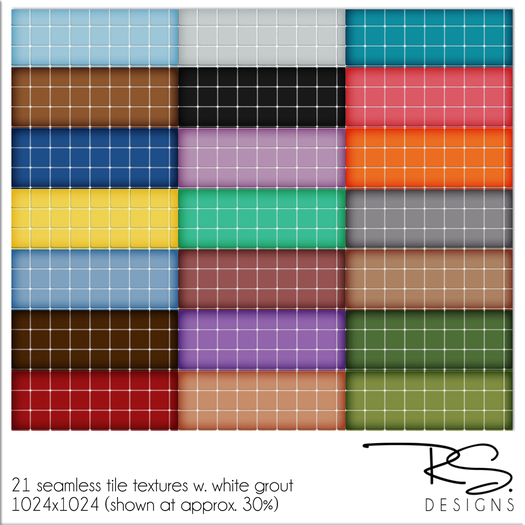 Second Life Marketplace - [rs designs] 21 seamless tile textures w ...