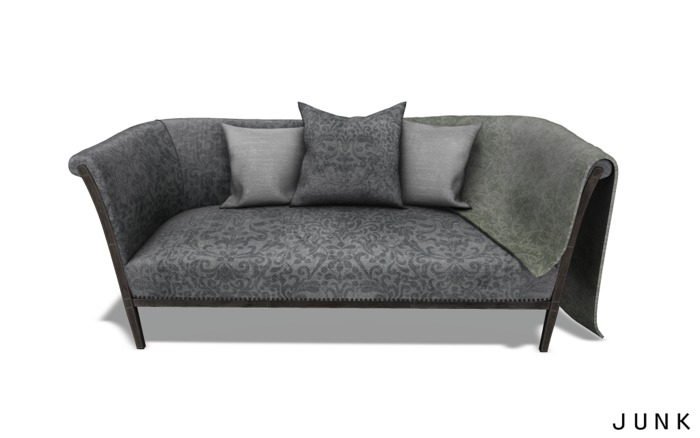 Second Life Marketplace - junk. hester's attic couch. dark.