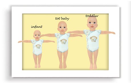 Second Life Marketplace - TIMELINES Natalie Mesh child development set