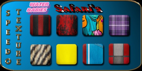 Second Life Marketplace - WB Safari's - Mens Basic Speedo Asst 5