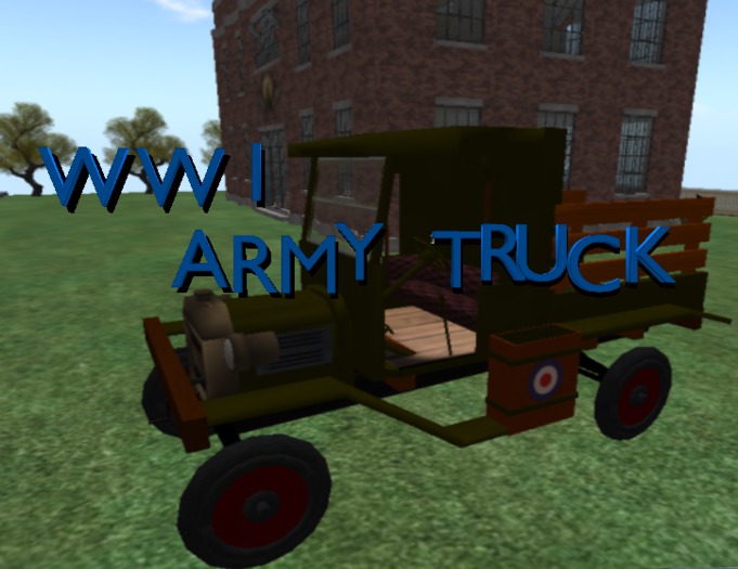 Second Life Marketplace - WW1 Army Truck