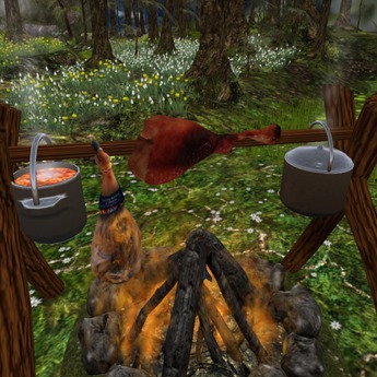 Second Life Marketplace - BINARY FAIRY DWARFIN CAMPFIRE FEAST