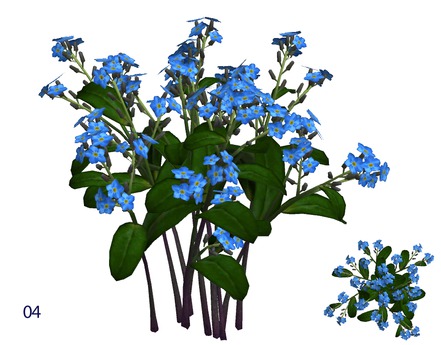 Second Life Marketplace - origami~ Forget-Me-Not - Mesh