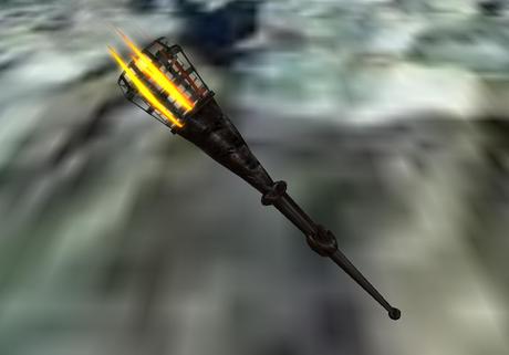 Second Life Marketplace - Medieval Wrought Iron Torch NEW