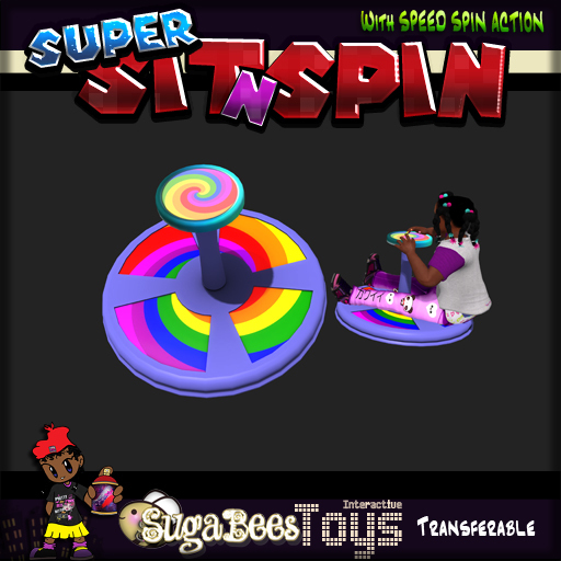 Second Life Marketplace - [SugaBees] [ LIFE ] Sit n Spin - Blue
