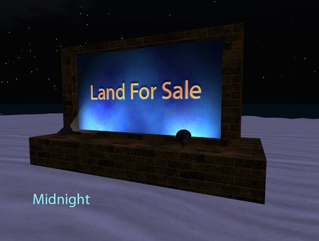 Second Life Marketplace - blueFox Real Estate Sign - Land For Sale Sign ...