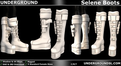 Second Life Marketplace - (UG) - Selene Boots Set (Boxed)