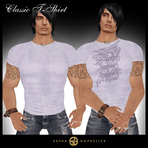 Second Life Marketplace - -SG- Classic TShirt Light Violet