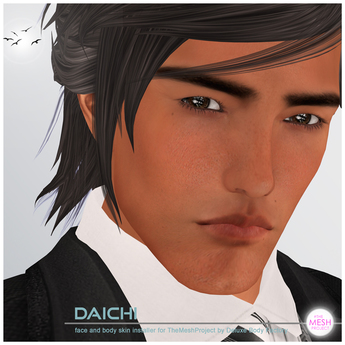 Second Life Marketplace - Daichi, Asian male TMP face and body skin ...