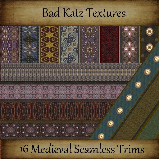 Second Life Marketplace - Bad Katz Medieval Trim Textures