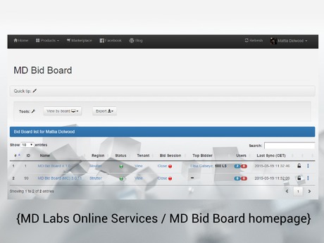 Second Life Marketplace - MD Bid Board