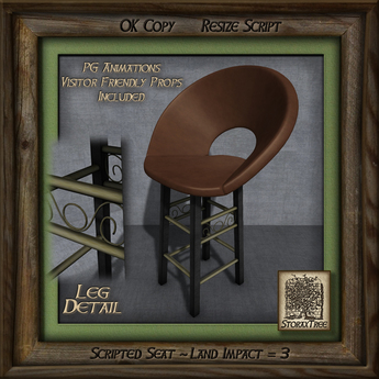 Second Life Marketplace - Seattle Bistro Stool Ck