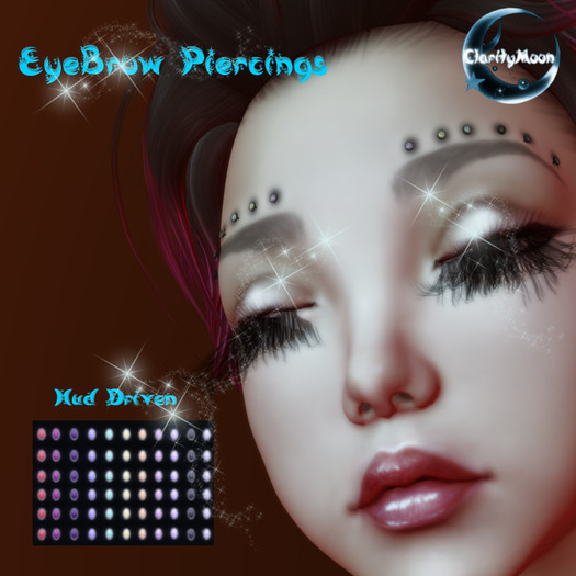 Second Life Marketplace - ClarityMoon~EyeBrow Piercing