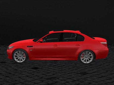 Second Life Marketplace - Beamer E60 M5 (Red) Hi Detail and Mesh