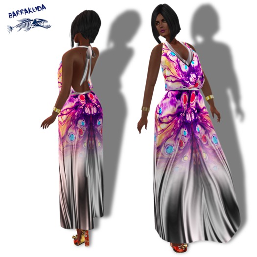 Second Life Marketplace - Tie Neck Maxi Dress V1 PROMO