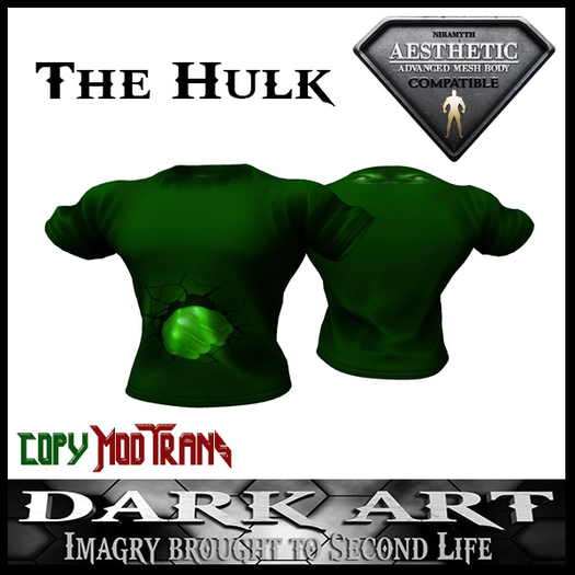 Second Life Marketplace - *DA* HD The Hulk Shirt BOX