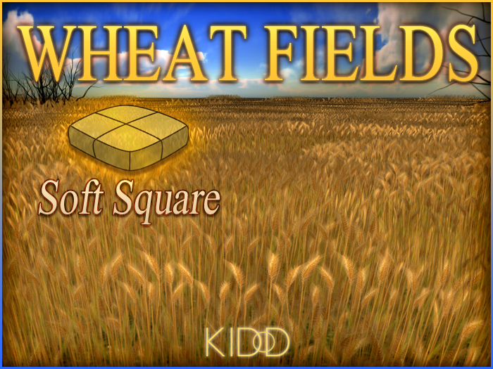 Second Life Marketplace - 44 Plain Wheat Square Fields + 44 Wheat Bush ...