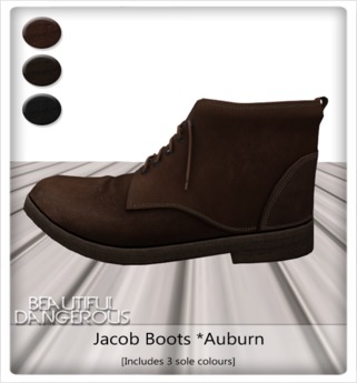 Second Life Marketplace - ! Beautiful Dangerous ! Jacob Boots [Hudpack]