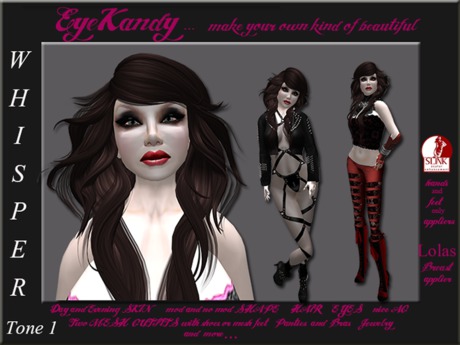 Second Life Marketplace - EYEKANDY Complete Avatar WHISPER tone 1