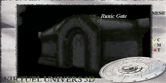 Second Life Marketplace - Runic Gate_Mesh(BX)