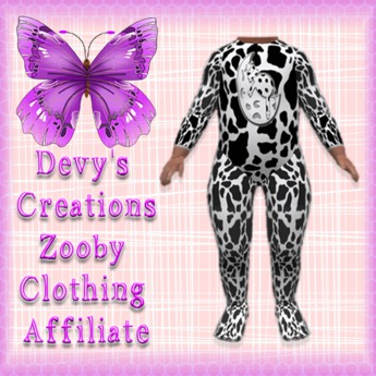 Second Life Marketplace - Devy's Creations - Sweet Cow ( zooby outfit )