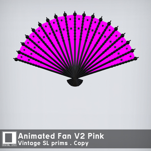 Second Life Marketplace - Digital Eyes * Animated fan * V2 Pink