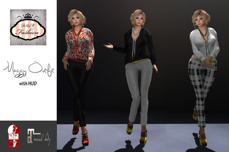 Second Life Marketplace - DA&M Mesh Outfit Maggy With Hud