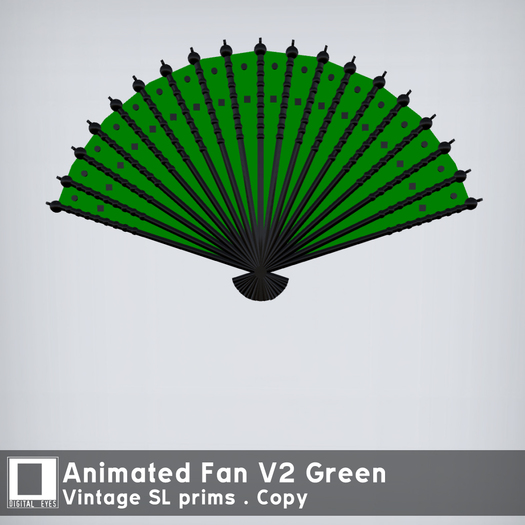 Second Life Marketplace - Digital Eyes * Animated fan * V2 Green