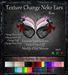 Second Life Marketplace - Psychotic Neko Ears Texture Change - Bow - 40 ...