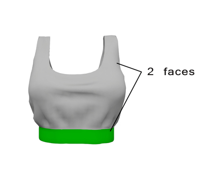 Second Life Marketplace - Full Perm Rigged Mesh Crop Top Vest Tshirt