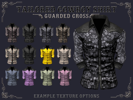 Second Life Marketplace - * GUARDED CROSS/Men’s-Wear * Tailored Cowboy ...