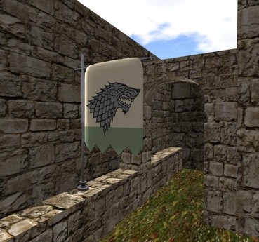 Second Life Marketplace - MESH GoT Banner three pack! House Stark