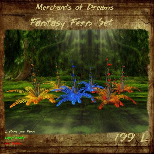 Second Life Marketplace - MoD Fantasy Fern Set v