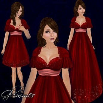 Second Life Marketplace - [K~*~S] Glimmer - Gown - Ruby