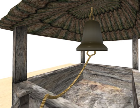 Second Life Marketplace - Oriental Small Stone Temple Bell Tower Alarm ...