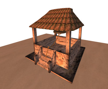 Second Life Marketplace - Oriental Small Stone Temple Bell Tower Alarm ...