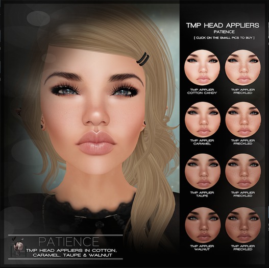 Second Life Marketplace - 7 Deadly s{K}ins - TMP head appliers Patience ALL