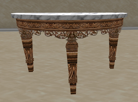 Second Life Marketplace - Louis XIV Console Table 5B (Mesh)
