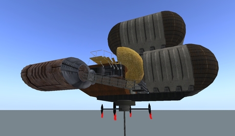 Second Life Marketplace - Post-Apocalypse Skybox -- Comm Station Dystopia