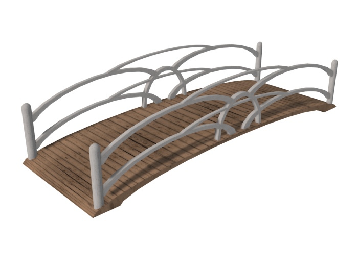 Second Life Marketplace - Small-simple-little-footbridge-garden-park ...