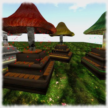 Second Life Marketplace - [E.L.Bubbles Designs] Square Mushroom Display ...