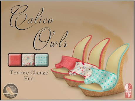 Second Life Marketplace - Calico Owls - Cork Platforms